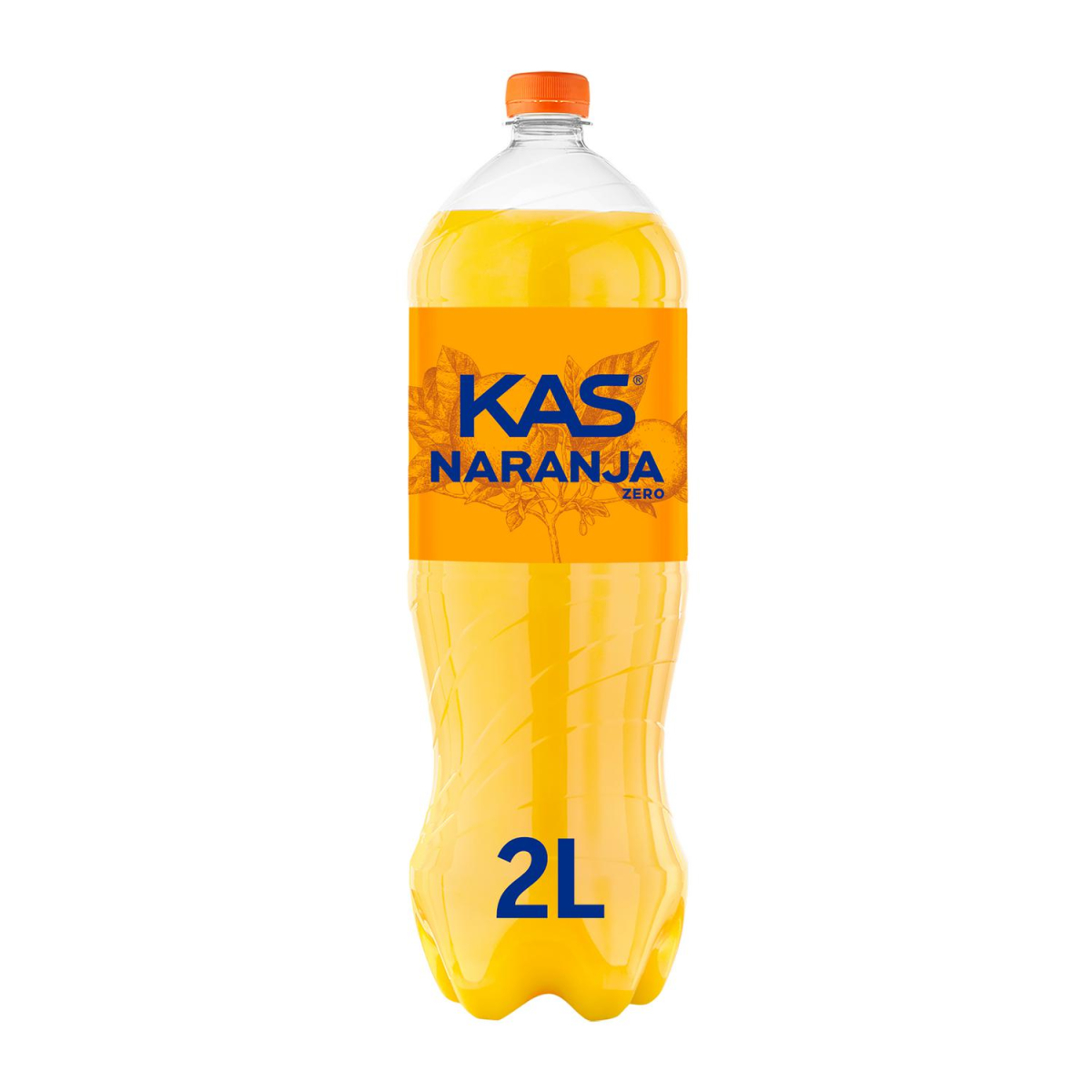 Refresco de naranja con gas Kas 2 l.
