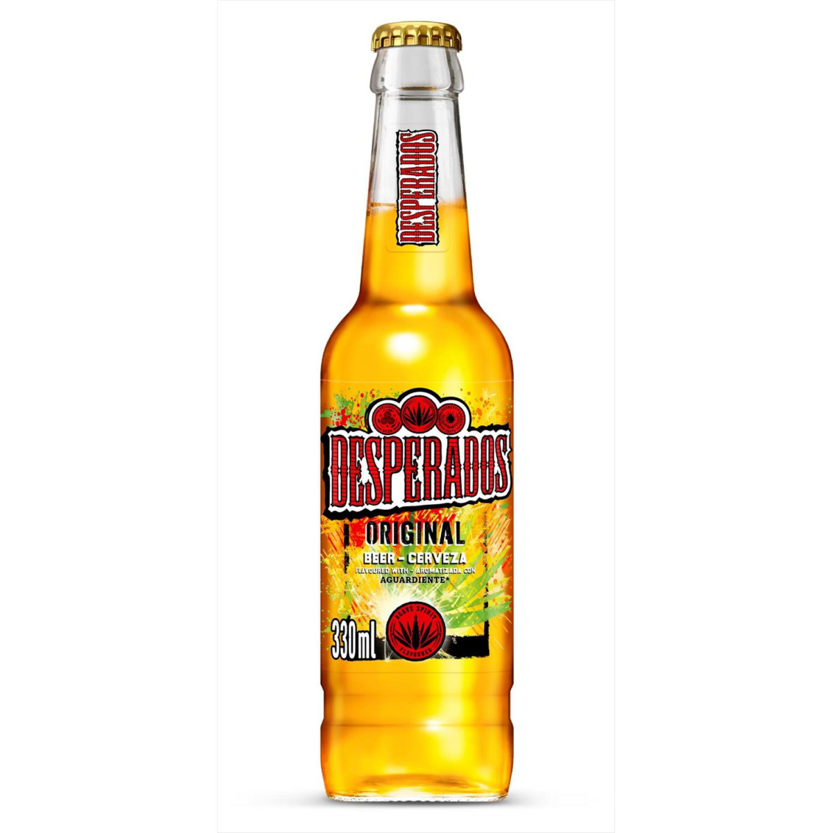 Cerveza Desperados con tequila botella 33 cl.