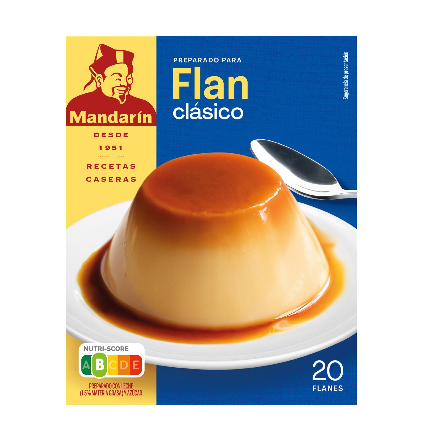 Preparado para flan clásico Mandarín 30 g. en Ahorramercado.com