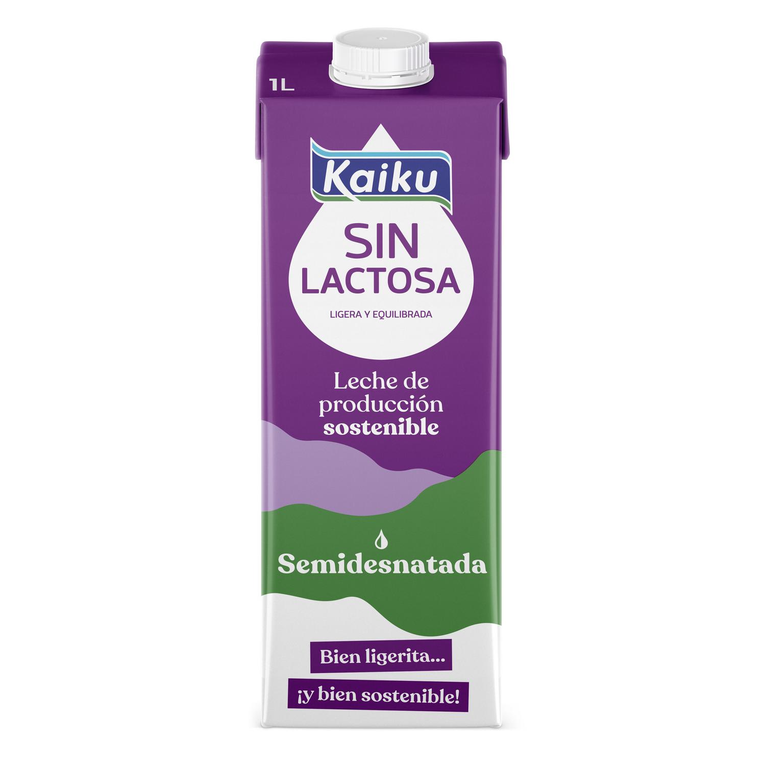 Leche semidesnatada Kaiku sin lactosa brik 1 l. en Ahorramercado.com