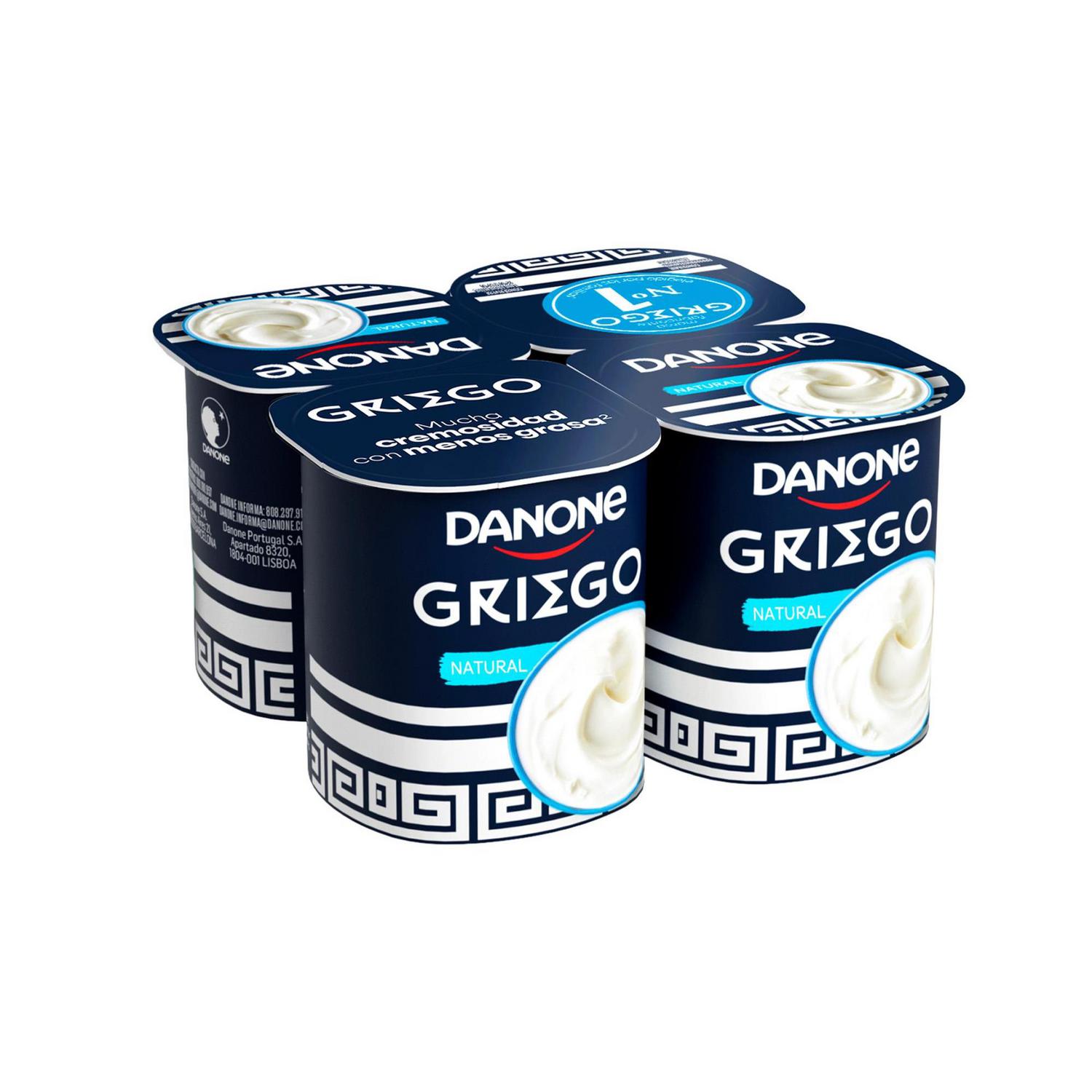 Yogur griego natural Danone pack de 4 unidades de 110 g. en ...