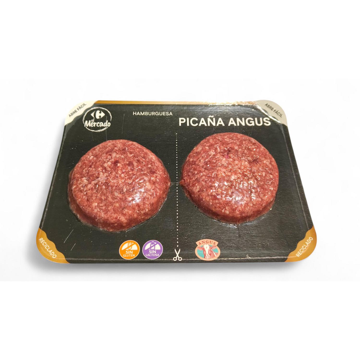 Hamburguesa de picaña Angus de vacuno Carrefour Selección Lord Dani 300 ...