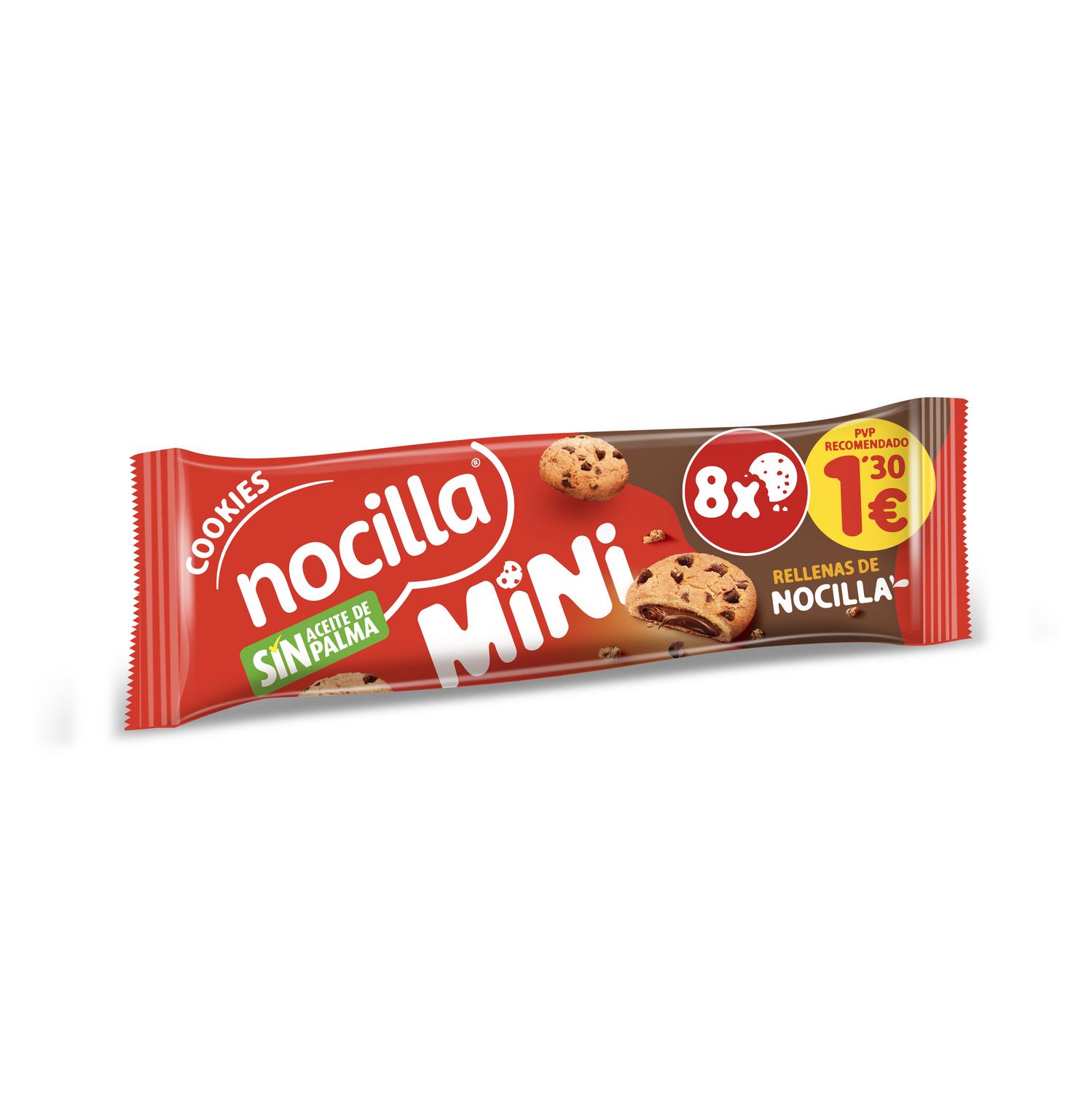 Galletas mini cookies rellena con crema de cacao Nocilla 64 g. en ...