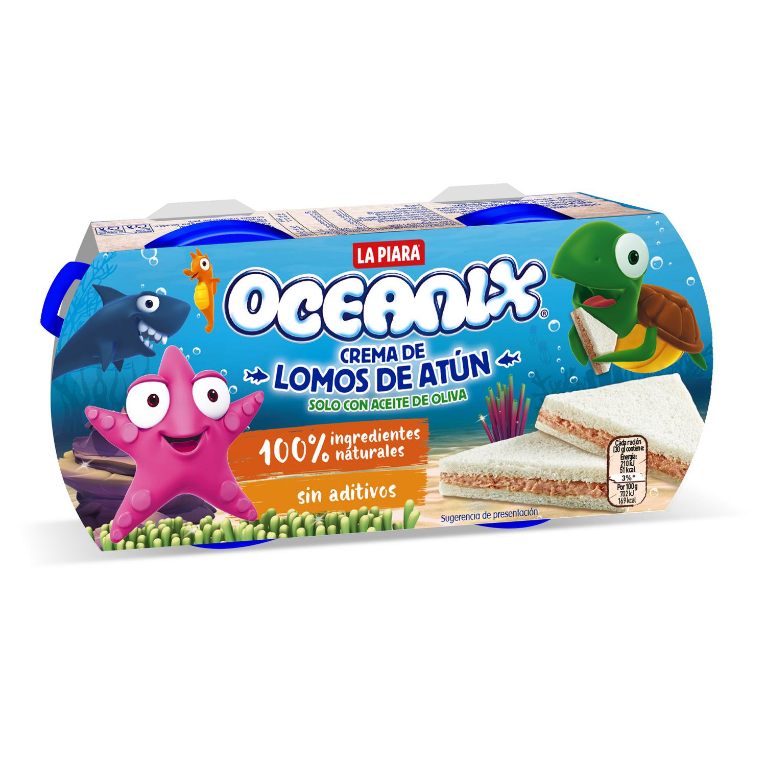 Crema de lomos de atún con aceite de oliva Oceanix La Piara pack de 2 ...