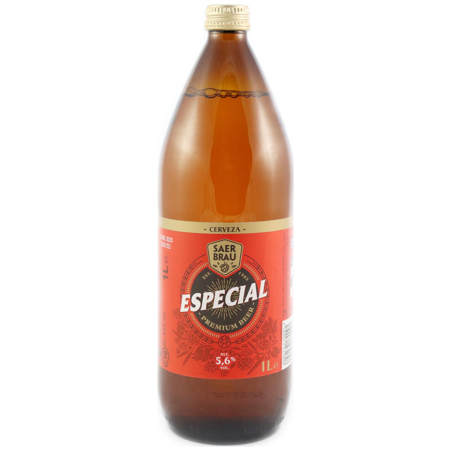Cerveza especial Carrefour botella 1 l. en Ahorramercado.com