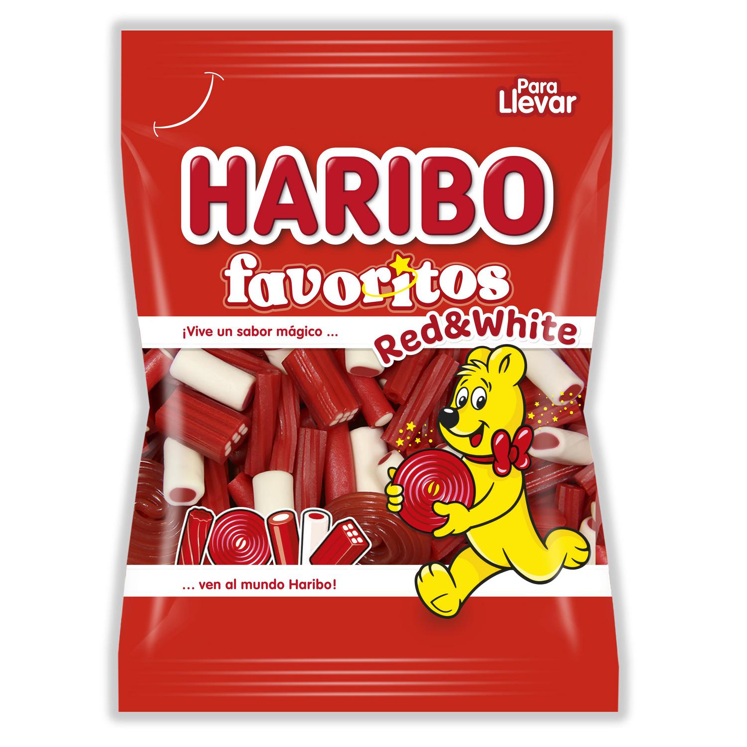 Caramelos de goma Favoritos Red&White Haribo 90 g. en Ahorramercado.com