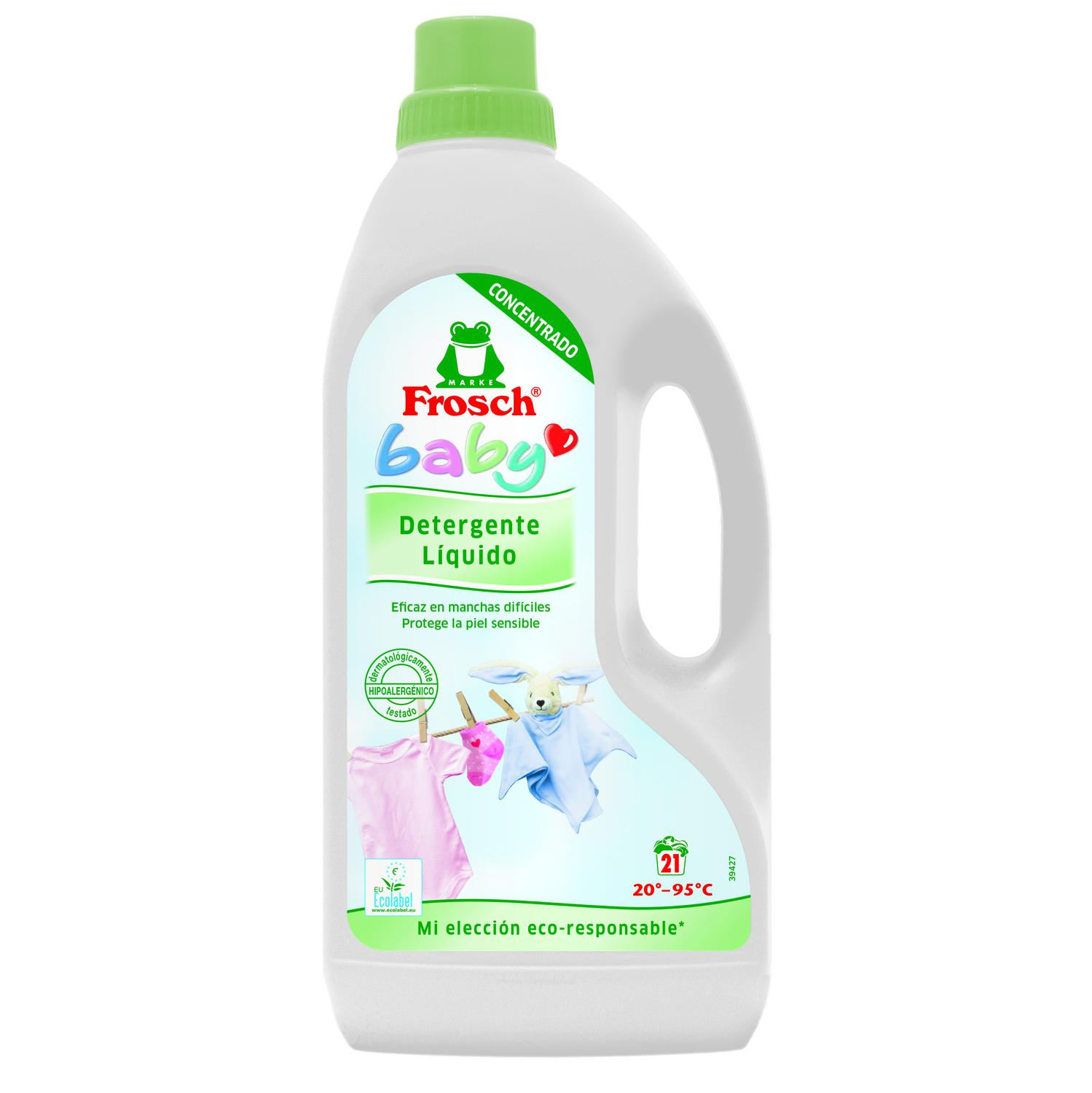 Detergente liquido para la ropa de bebe Frosch Baby 21 Lavados en ...