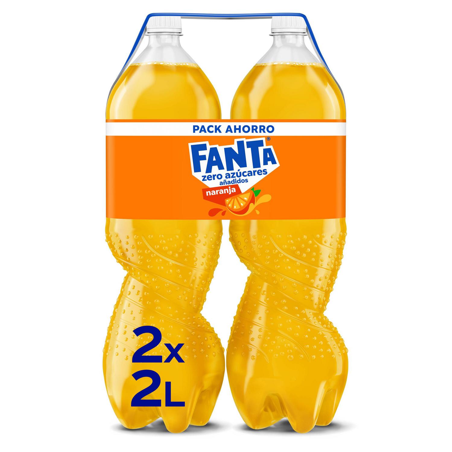 Fanta de naranja zero azúcares añadidos pack 2 botellas 2 l. en ...