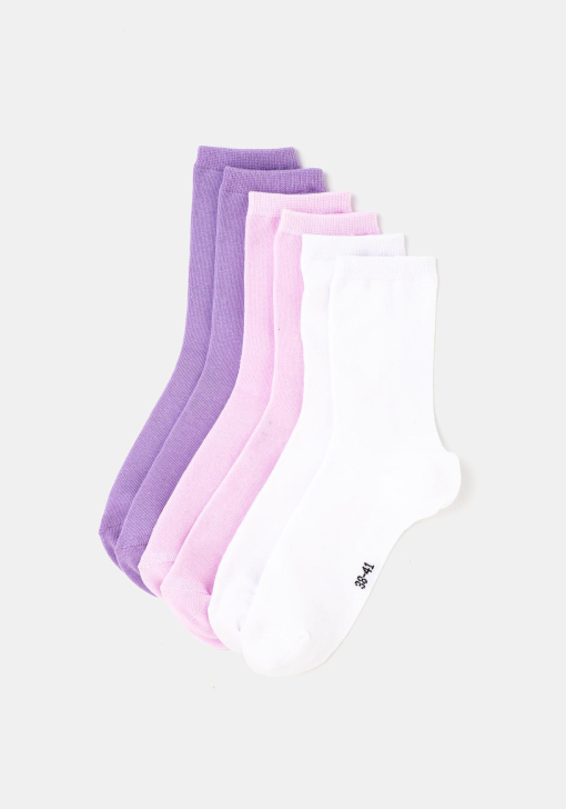 Pack 3 calcetines con caña lisa de Mujer | Ofertas Carrefour Online
