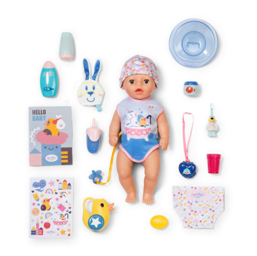 Baby Born Muñeco Lukas Baño Divertido 36 cm con 6 funciones y 14 ...