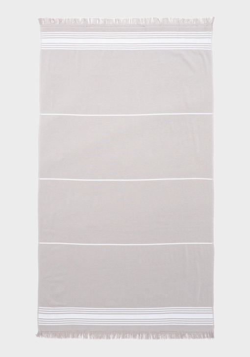 Toalla de Playa de Fouta 160x90 cm TEX HOME Fouta Lisa Rizo Gris ...