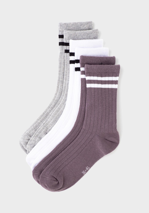 Pack 3 calcetines canalé de Mujer TEX | Ofertas Carrefour Online