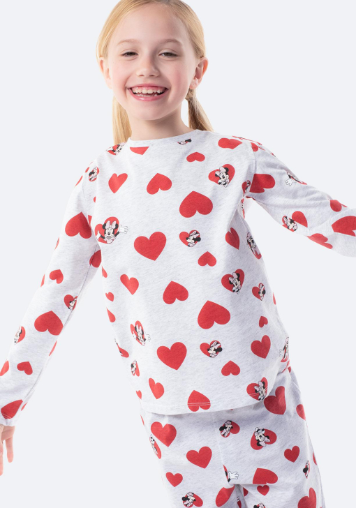Pijama dos piezas manga larga de Niña Minnie Mouse de DISNEY | Ofertas ...