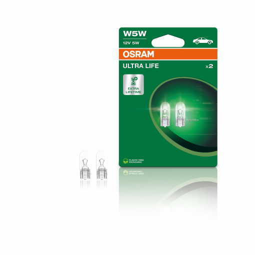 Kit 2 Lámparas W5W 12V/5W Osram Ultra Life | Ofertas Carrefour Online