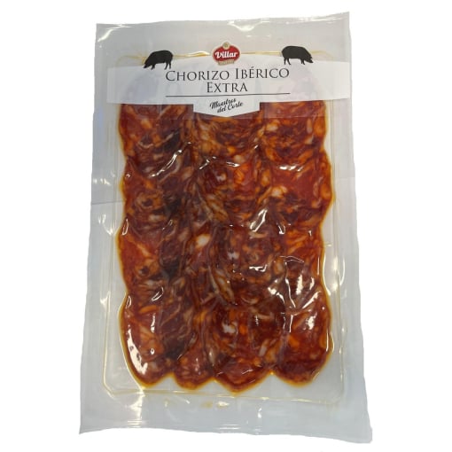 Chorizo ibérico extra Villa rmaestros del corte 90 g | Supermercado ...