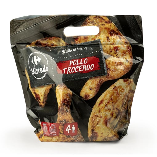 Pollo asado troceado 1,3 kg aprox | Supermercado Online Carrefour
