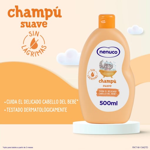 Champú suave para bebé con leche de almendras dulces sin lágrimas ...