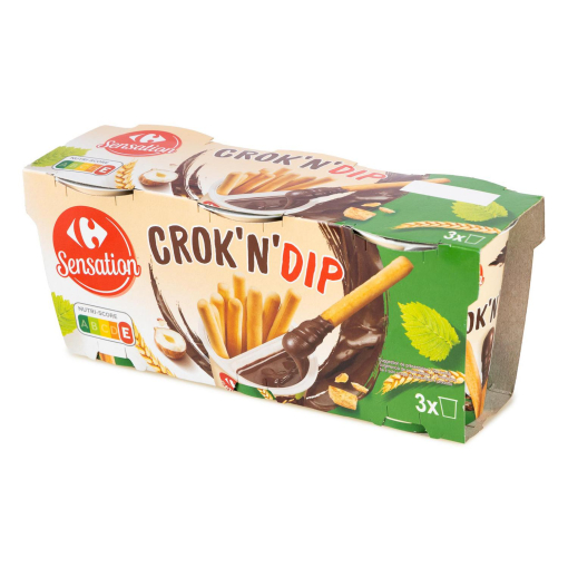 Palitos de pan con crema de cacao Sensation Carrefour 165 g ...