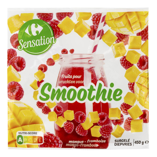Smoothie de mango y frambuesa Carrefour Sensation 450 g. | Supermercado ...