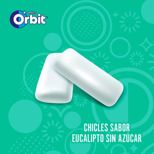 Chicles sabor eucalipto Orbit sin azúcar 64 g. | Supermercado Online ...