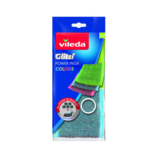 Estropajo Power Inox Colors 2 ud VILEDA | Supermercado Online Carrefour