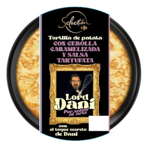 Tortilla de patata con cebolla caramelizada y salsa trufada Lord Dani ...
