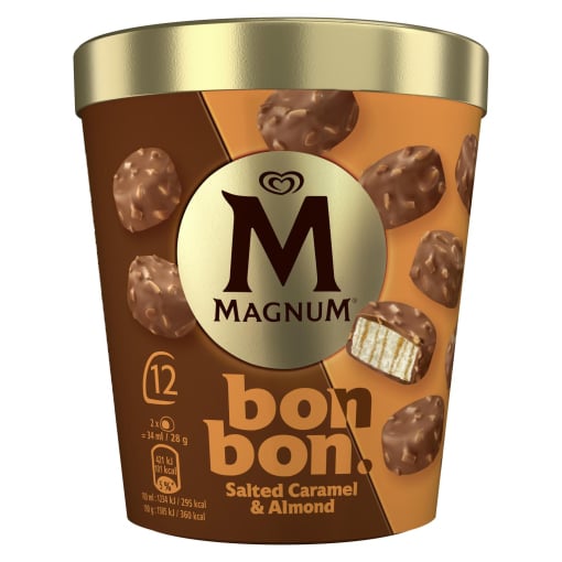 Bombones helados salted caramel & almond Magnum 12 ud. | Supermercado ...