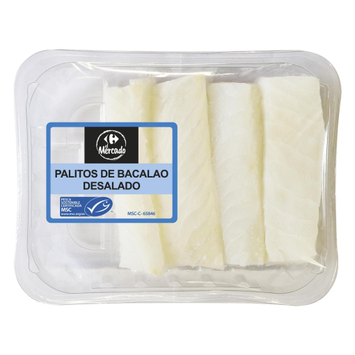 Palitos de bacalao desalado Carrefour El Mercado 250 g | Supermercado ...