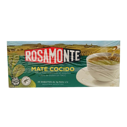 Infusión de yerba mate en bolsitas Rosamonte sin gluten 25 ud ...