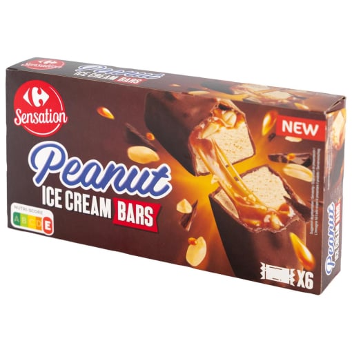 Helado de barrita de cacahuete con cobertura de chocolate con leche ...