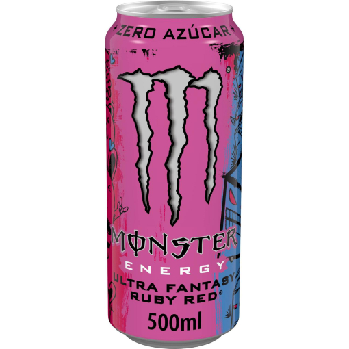 Monster Energy Ultra Fantasy Ruby Red Bebida Energética sin azúcar 500 ...