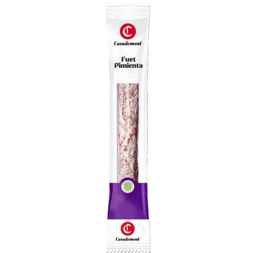 Fuet extra con pimienta en pieza Casademont sin gluten 170 g ...
