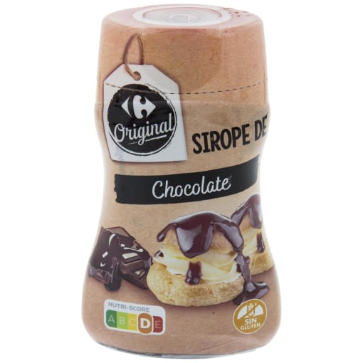 Sirope de chocolate Carrefour Original sin gluten 420 g. | Supermercado ...