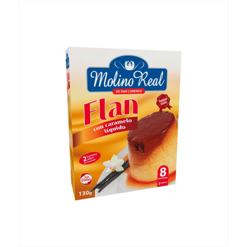 Flan con caramelo líquido Molino Real sin gluten 130 g. | Supermercado ...