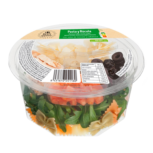 Ensalada pasta y rúcula Carrefour 320 g | Supermercado Online Carrefour
